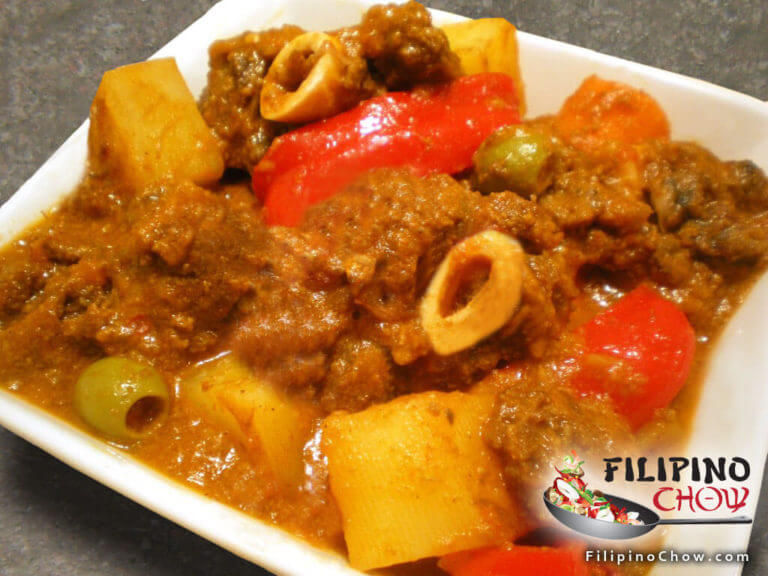 Beef Caldereta - Filipino Chow