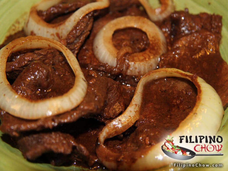 Beef Steak (Bistek Tagalog) - Filipino Chow