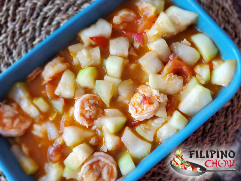 Ginisang Upo at Hipon - Filipino Chow